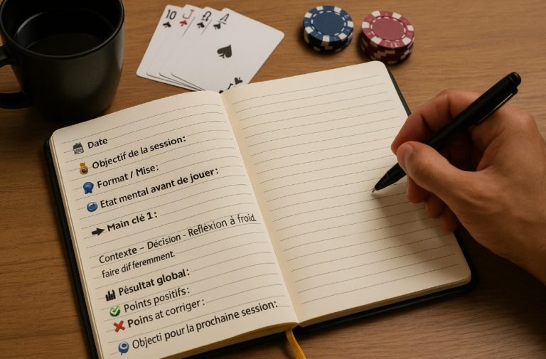 Comment tenir un journal de progression au poker ? - Emyl